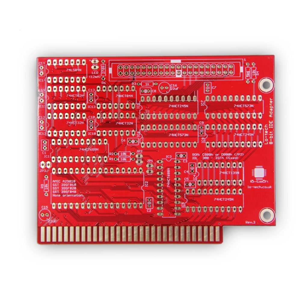 Lo-tech 8-bit IDE Adapter (PCB Only) - TexElec