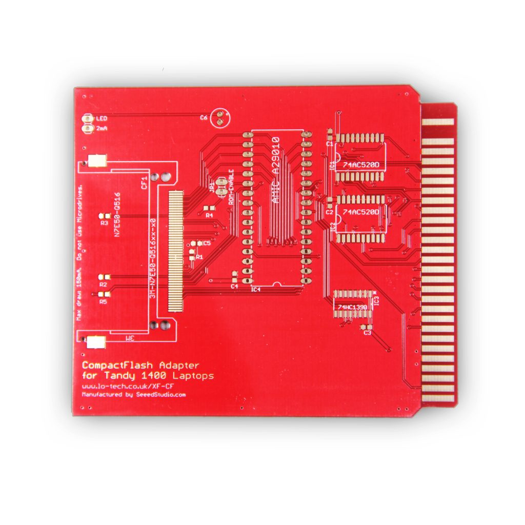 Lo-tech XT-CF Adapter for Tandy 1400 Laptops (PCB Only) - TexElec