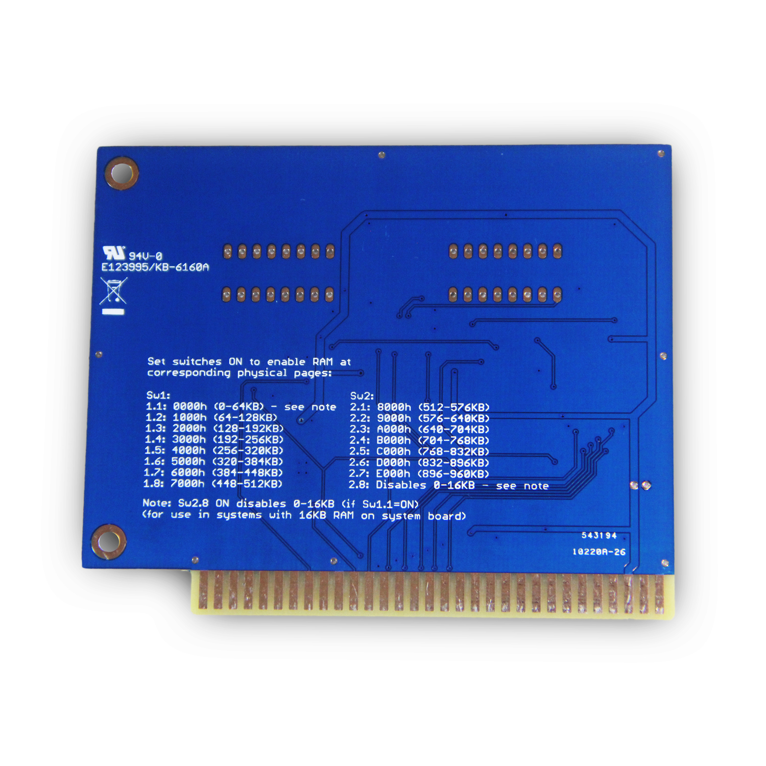 Lo-tech 1MB RAM (PCB Only) - TexElec