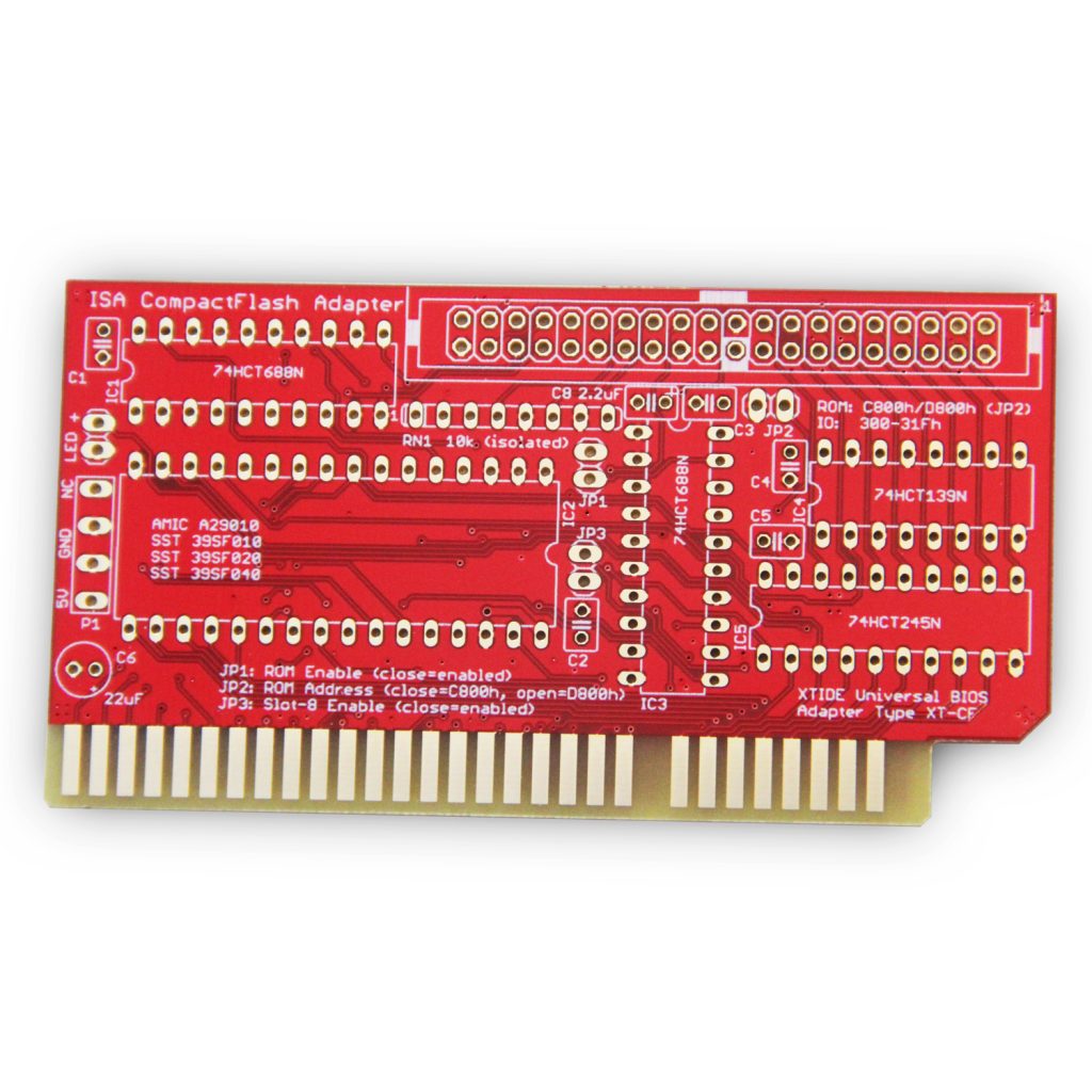 Lo-tech ISA XT CF Adapter rev. 3 (PCB Only) - TexElec