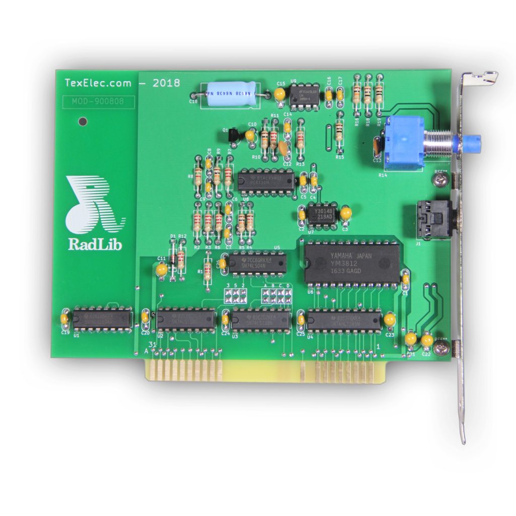 RadLib OPL2 Sound Card 8-Bit ISA - AdLib Clone - TexElec