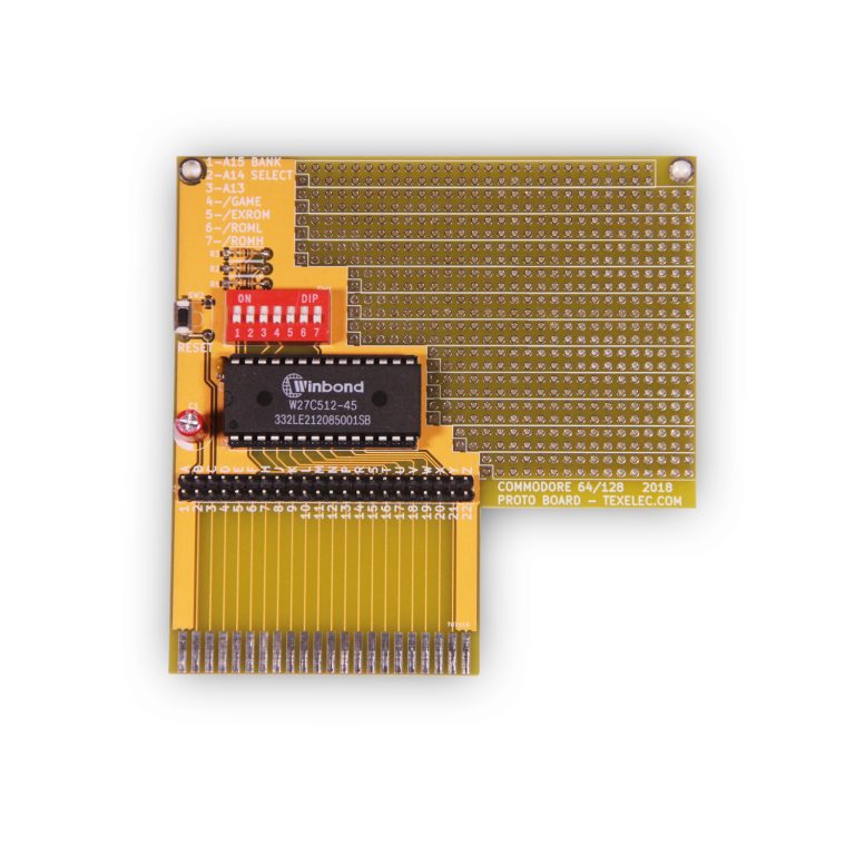 Commodore 64/128 Cartridge Port Simple Prototype PCB v1.0 - TexElec