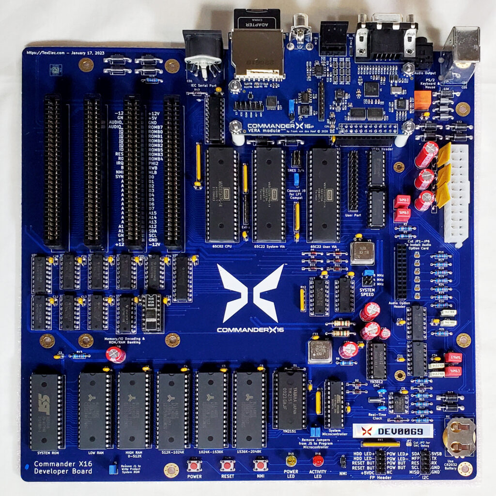 Commander X16 Developer Board - Pre Release Bundle - TexElec
