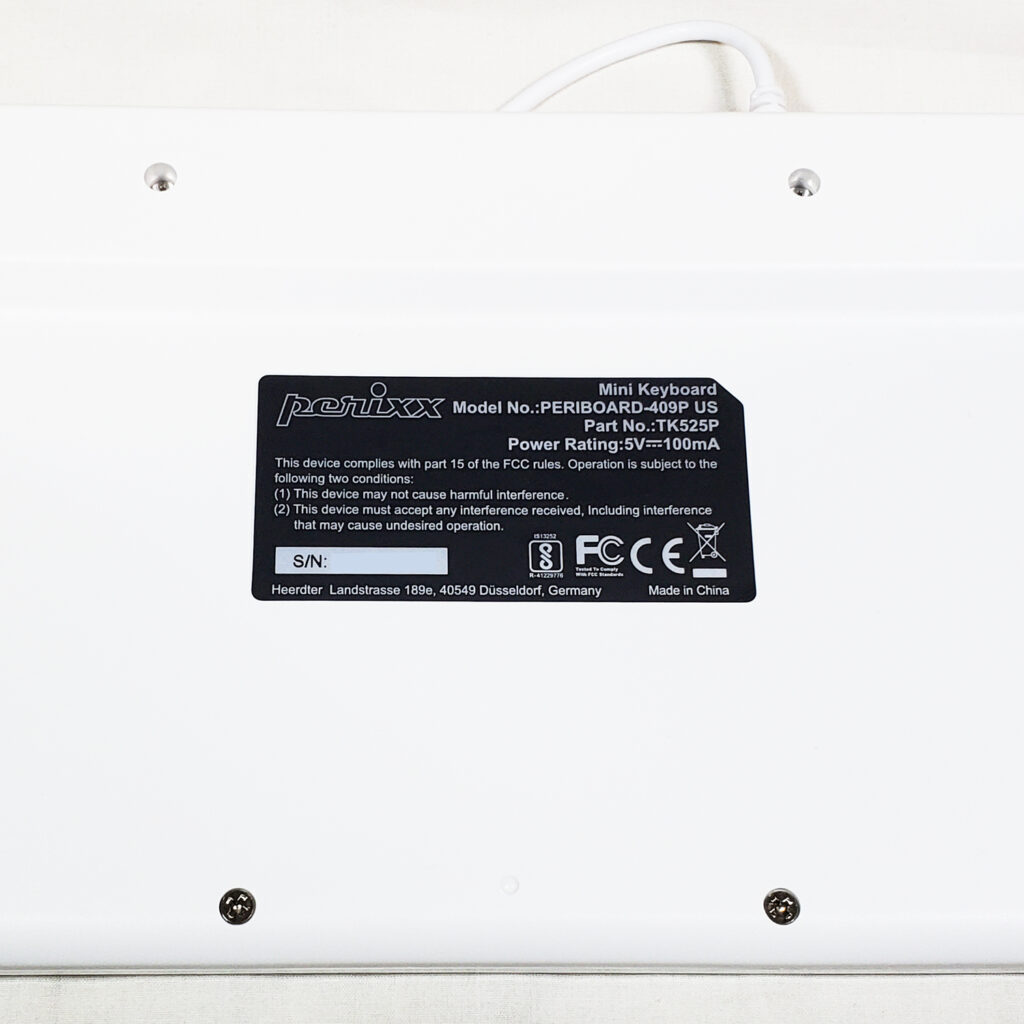 Commander X16 Mini Perixx Keyboard - TexElec