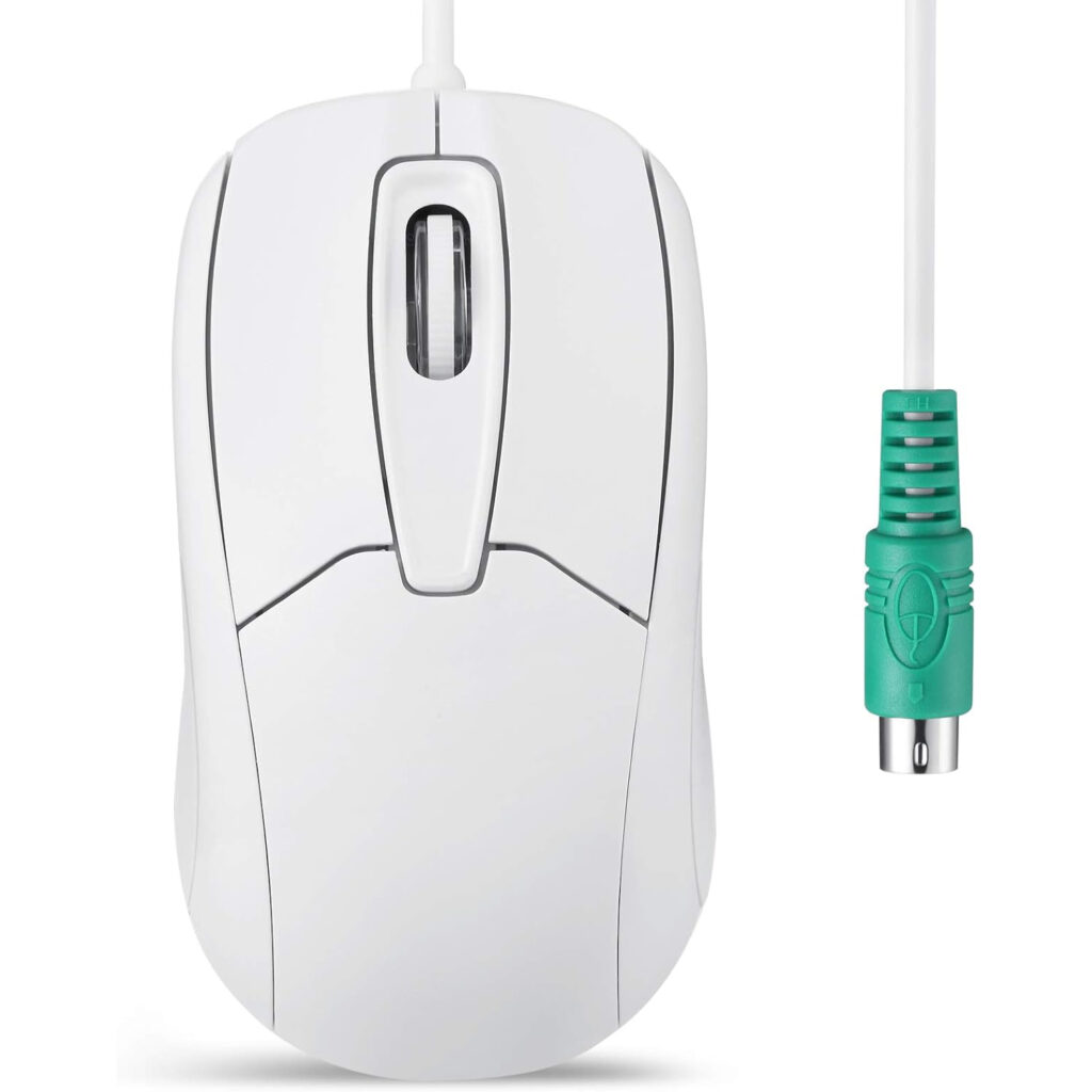 Perixx White Optical PS/2 Mouse - TexElec