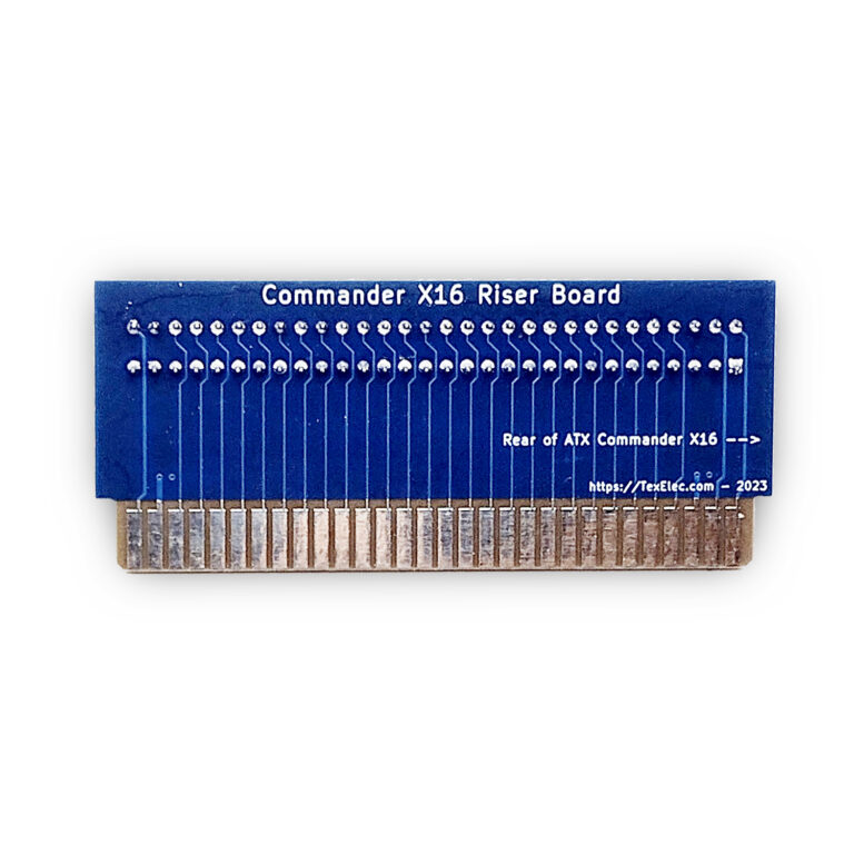Commander X16 Riser Board for the Lazer3D Pizza Box Case - TexElec
