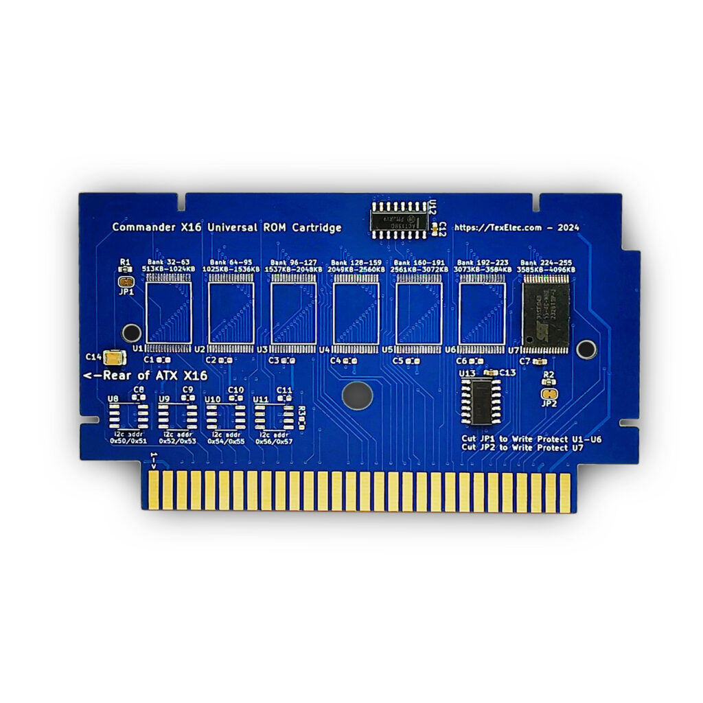 Commander X16 ROM Cartridge - TexElec