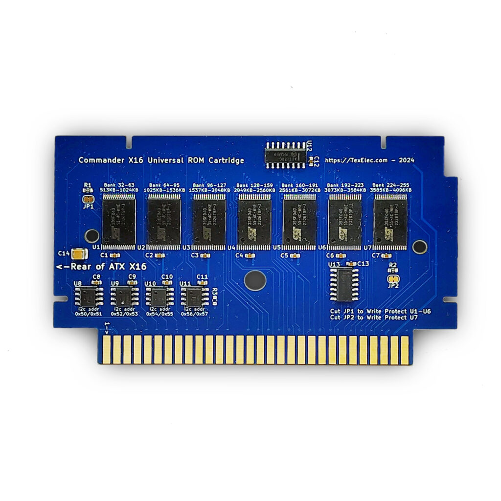 Commander X16 ROM Cartridge - TexElec