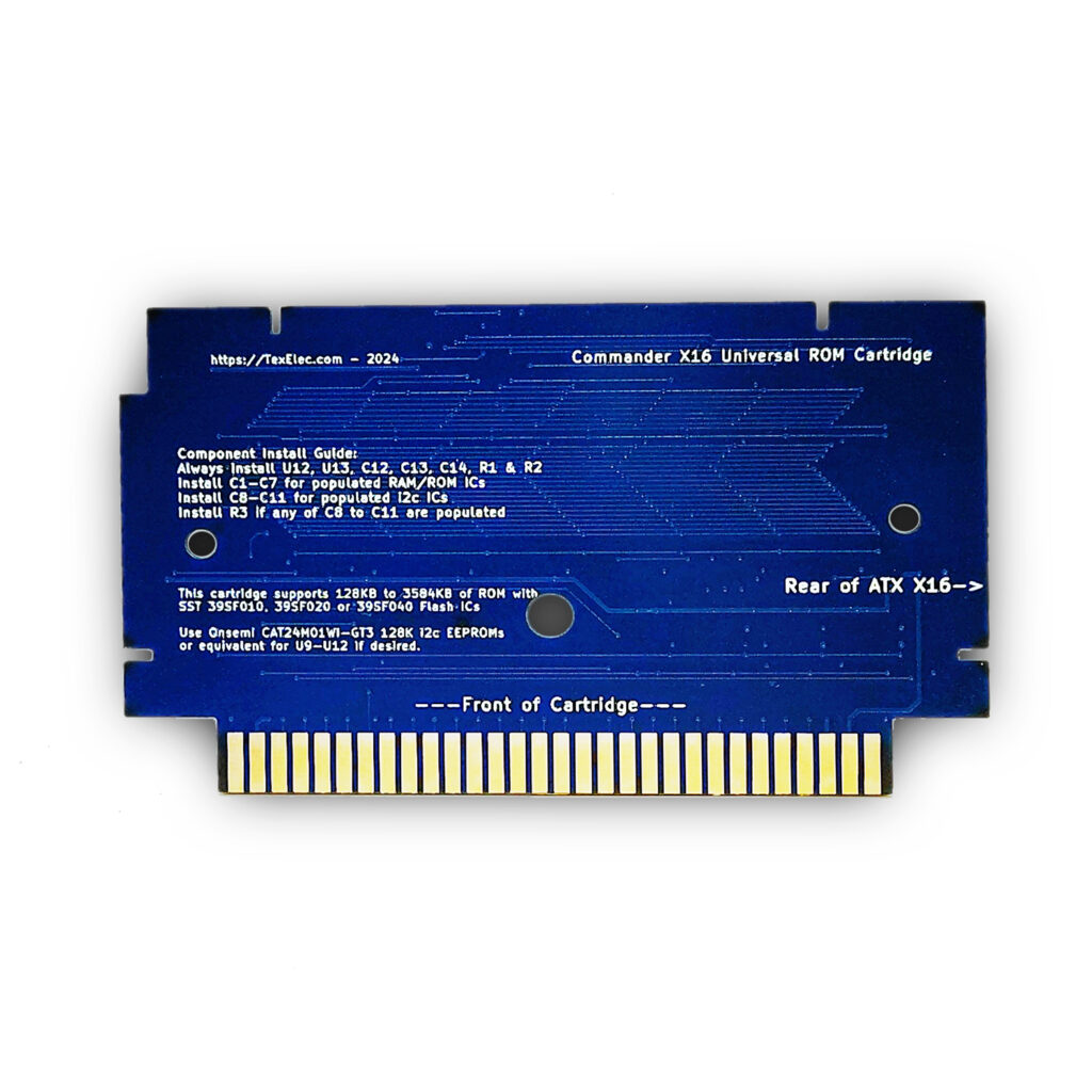 Commander X16 ROM Cartridge - TexElec